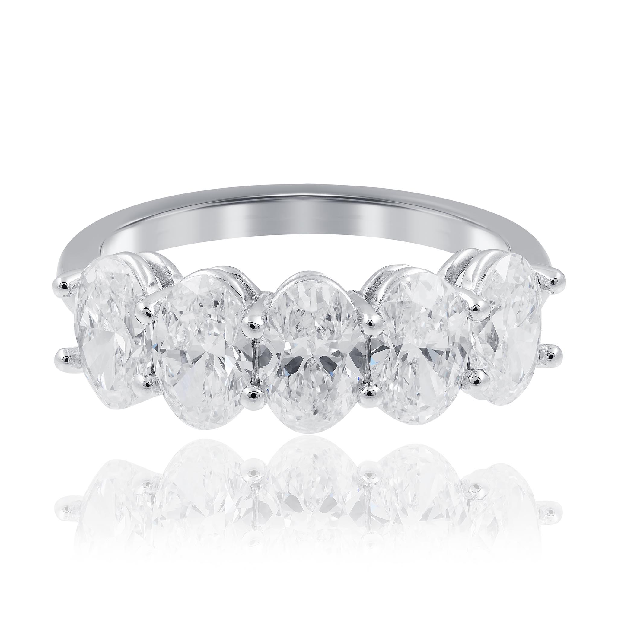 Oval Cut Diamond Eternity Band - Stones Diamonds