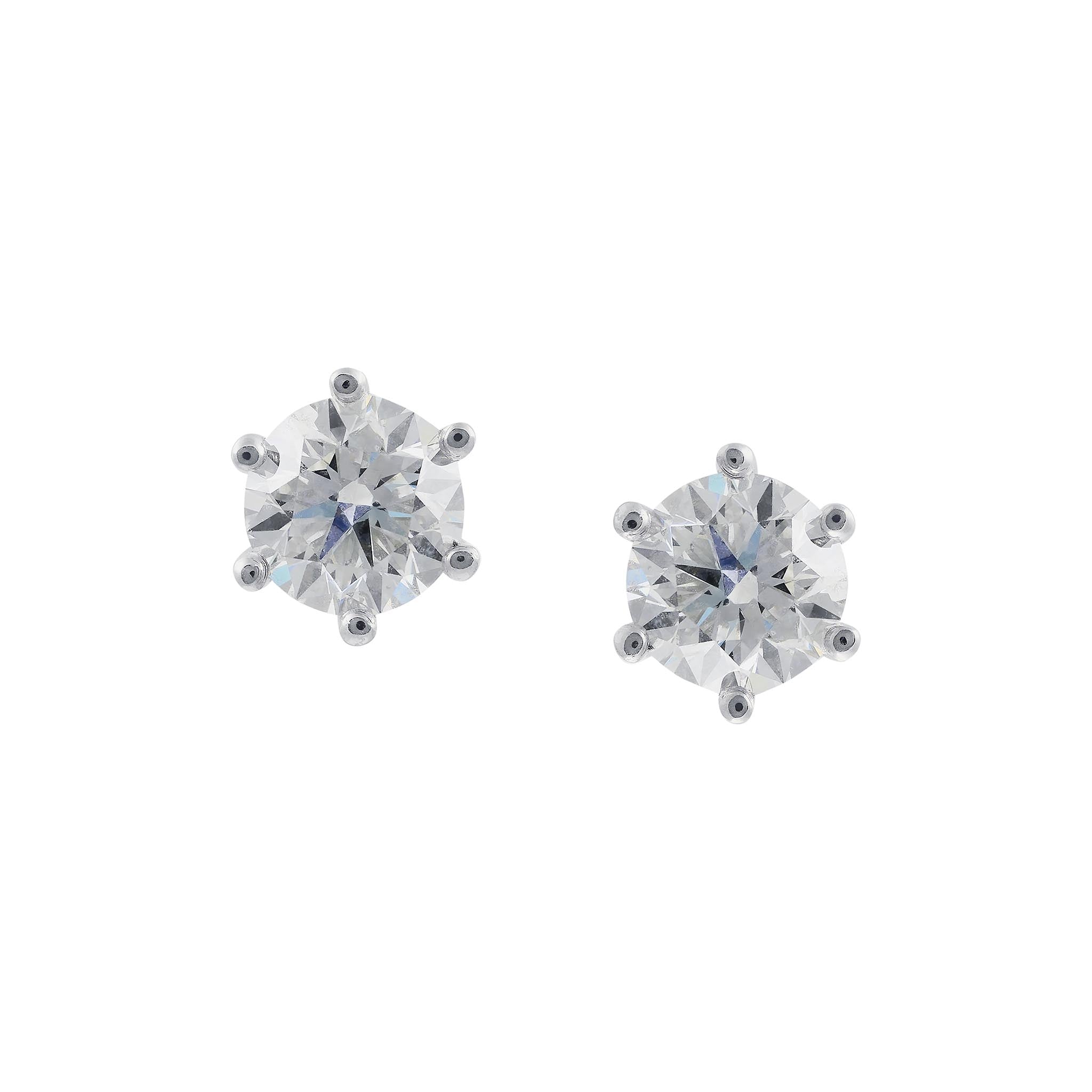 Diamond Studs 6 claws - Stones Diamonds